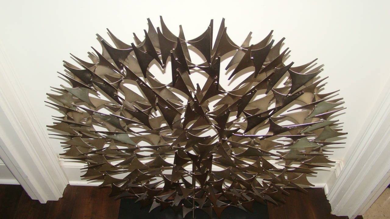 C. Jere Massive Welded Chrome Abstract Table Sculpture at 1stDibs