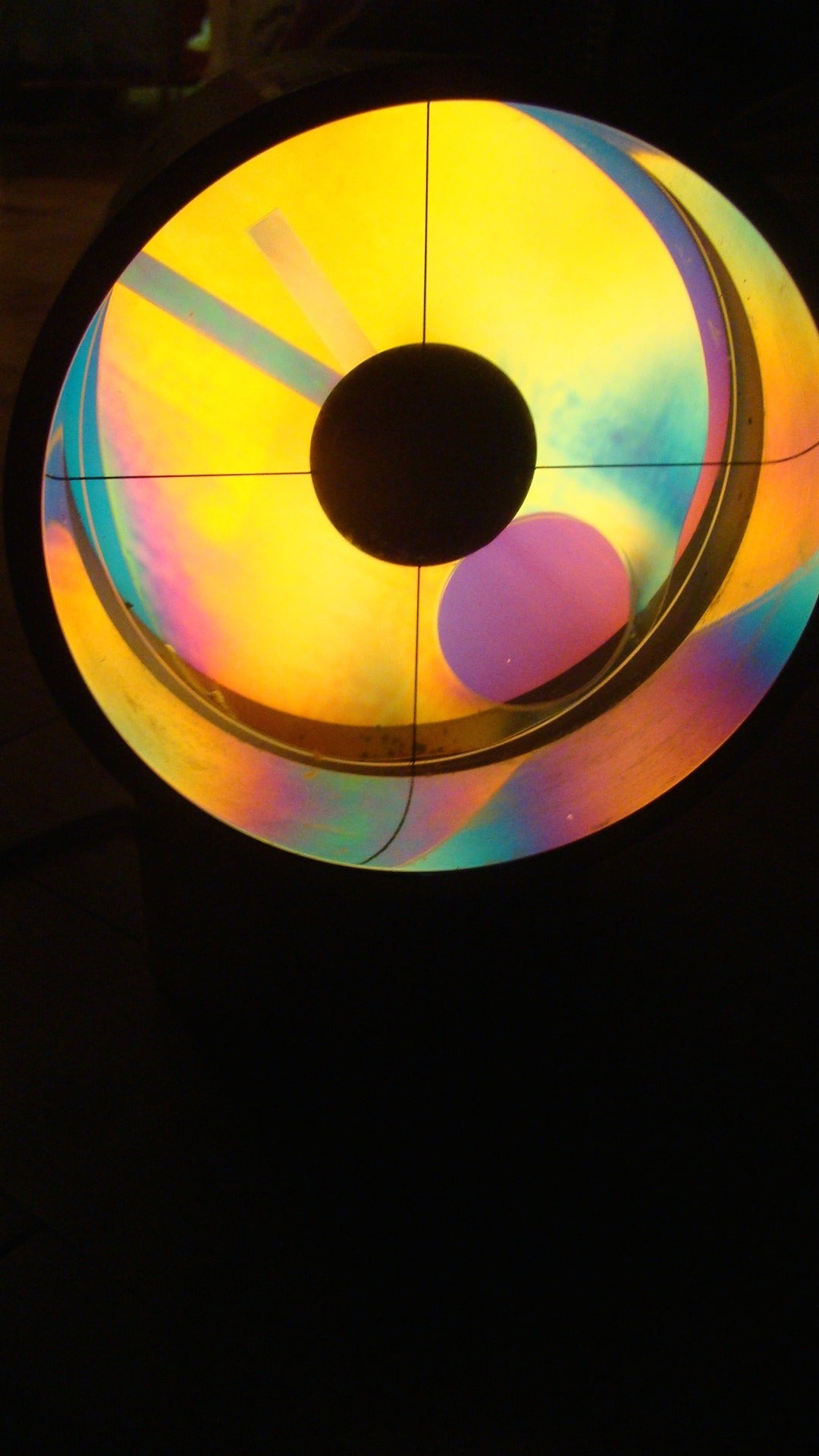 Aurora Magical Chrome Spectrum Clock by Kirsch and Hamilton, 1970s at ...