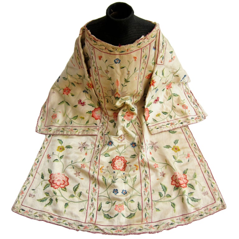 Embroidered Silk Vestment - Early 19th C. For Sale at 1stDibs