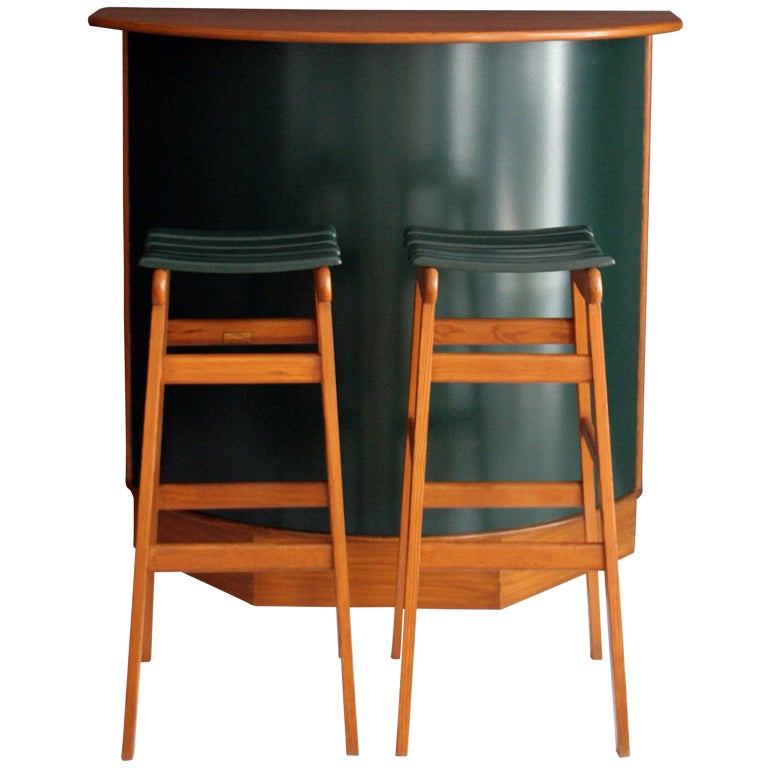 Bar with Two Stools by Domus For Sale at 1stDibs