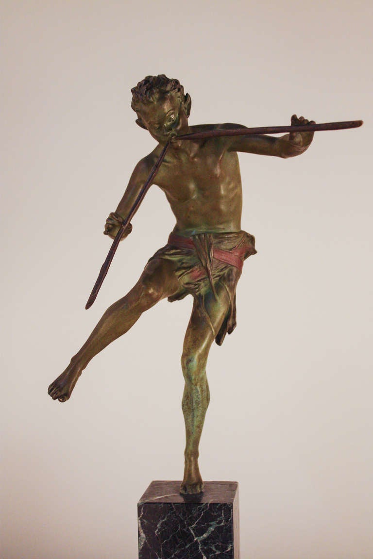 Pan Bronze Sculpture by Broudt at 1stDibs | pan bronze statue, bronze ...