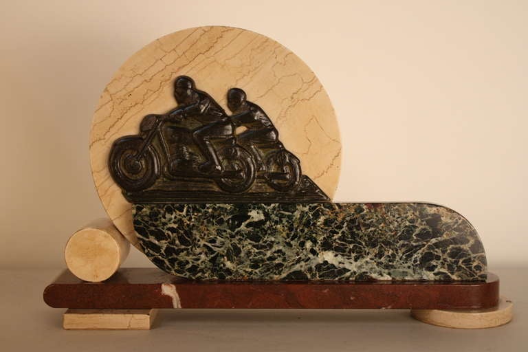Bronze Motorcycle Race at 1stDibs