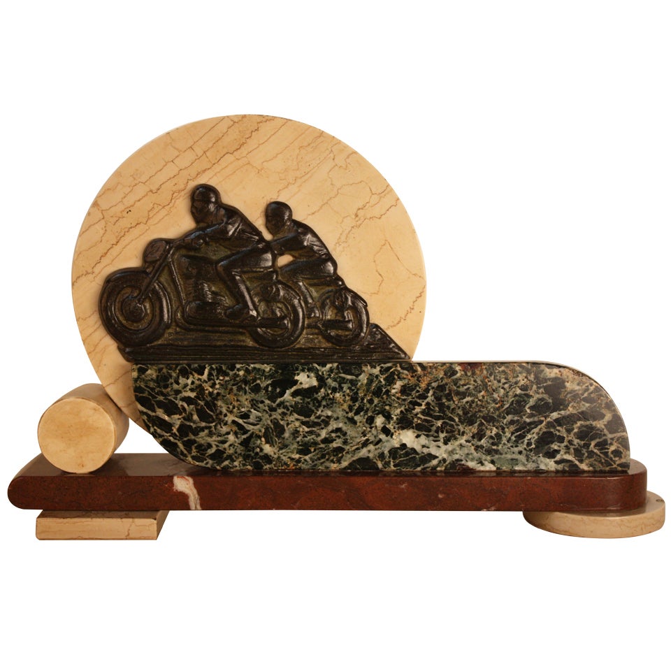 Bronze Motorcycle Race at 1stDibs