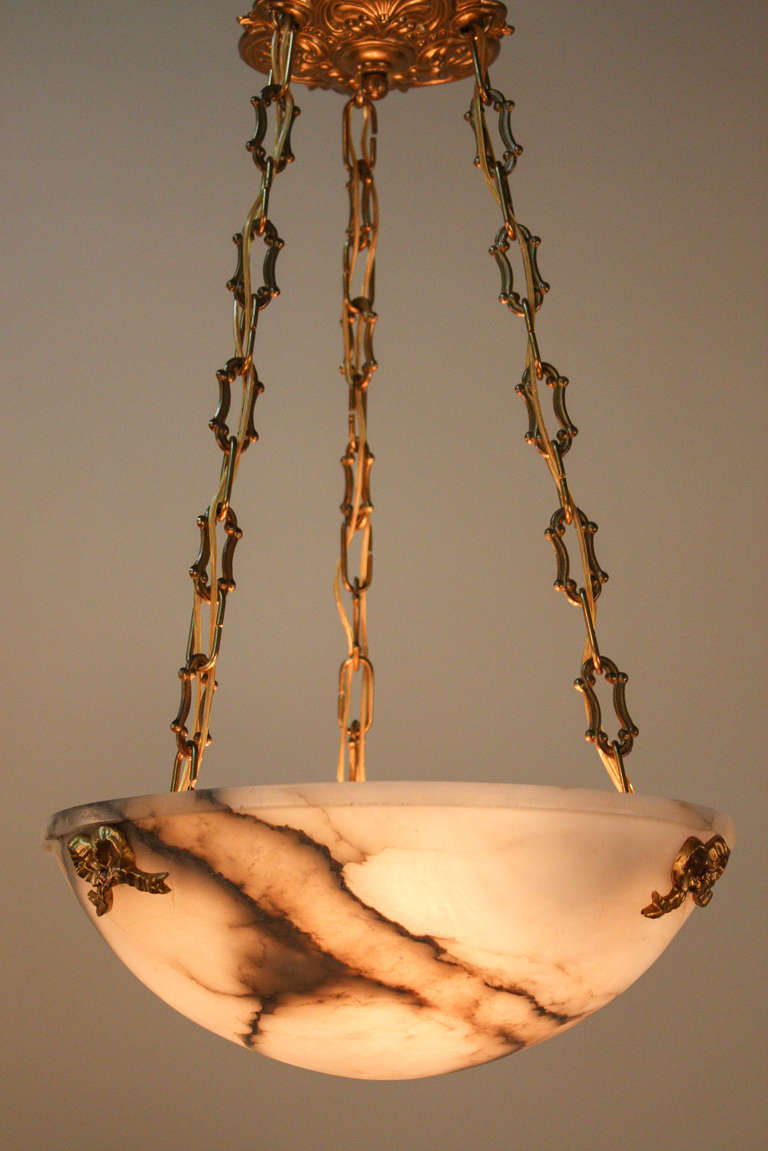 Spanish Alabaster Chandelier at 1stDibs