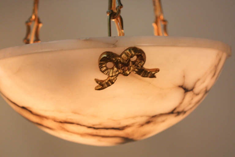 Spanish Alabaster Chandelier at 1stDibs