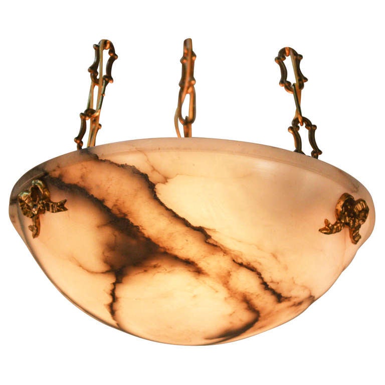 Spanish Alabaster Chandelier at 1stDibs