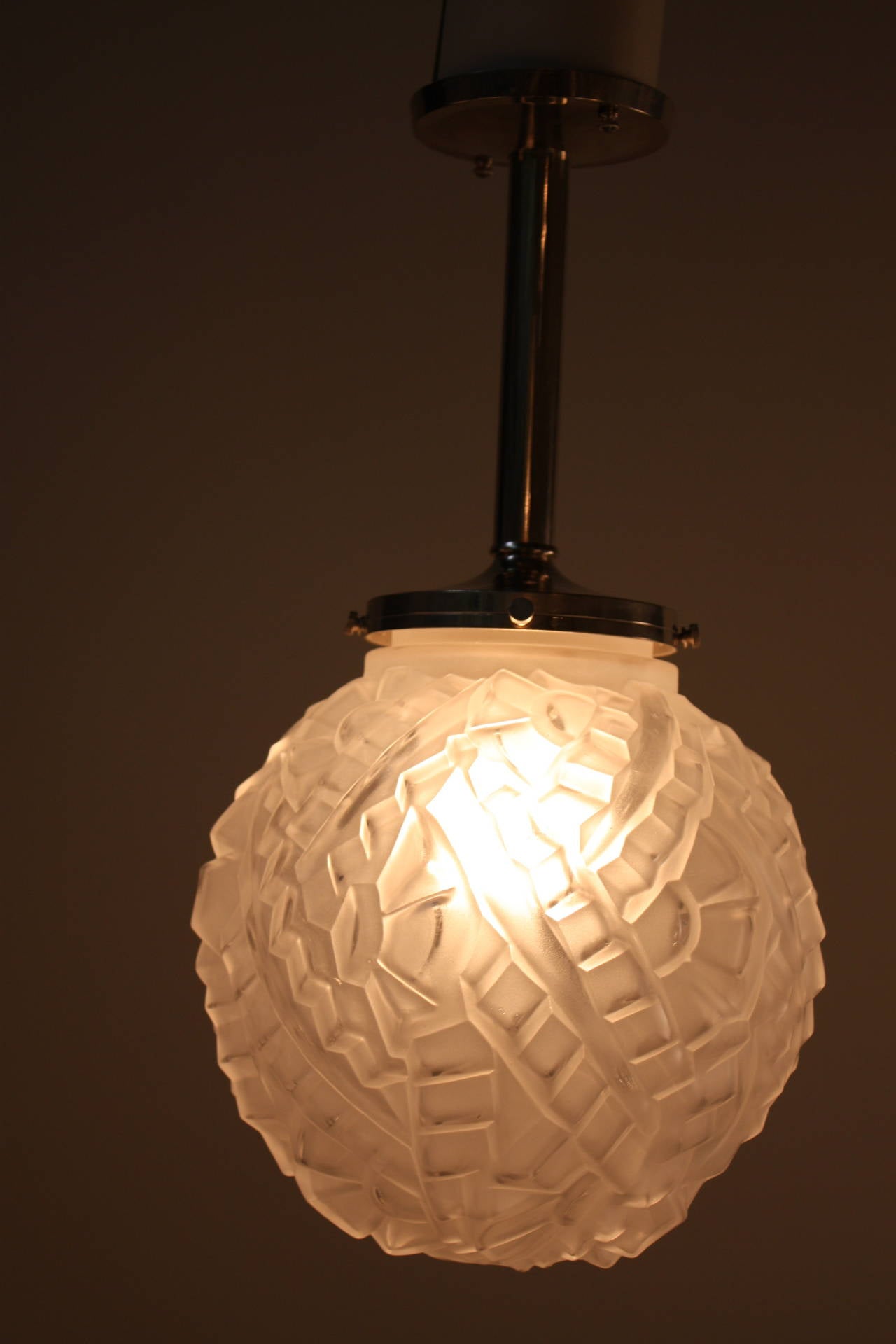 French Art Deco Pendant Light at 1stDibs