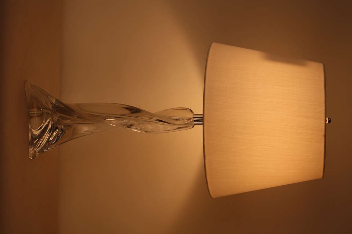 1960's Crystal Table Lamp by Crystal Saint-Louis at 1stDibs