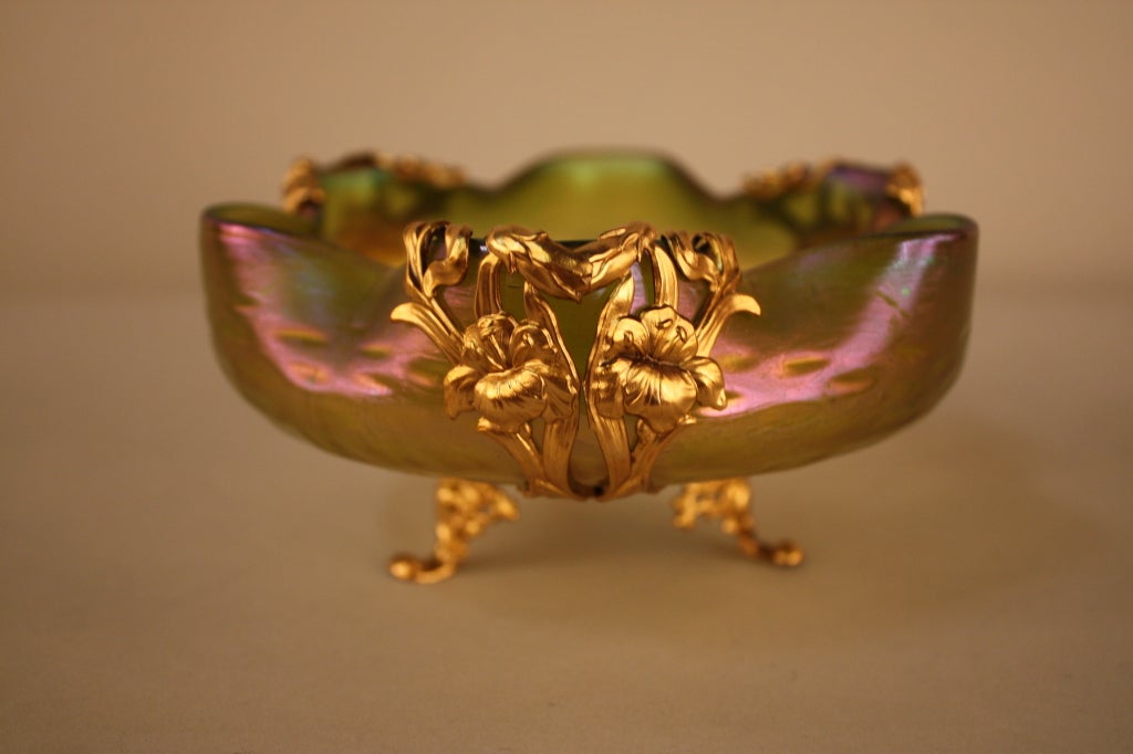 Art Nouveau Glass Bowl By Loetz at 1stDibs