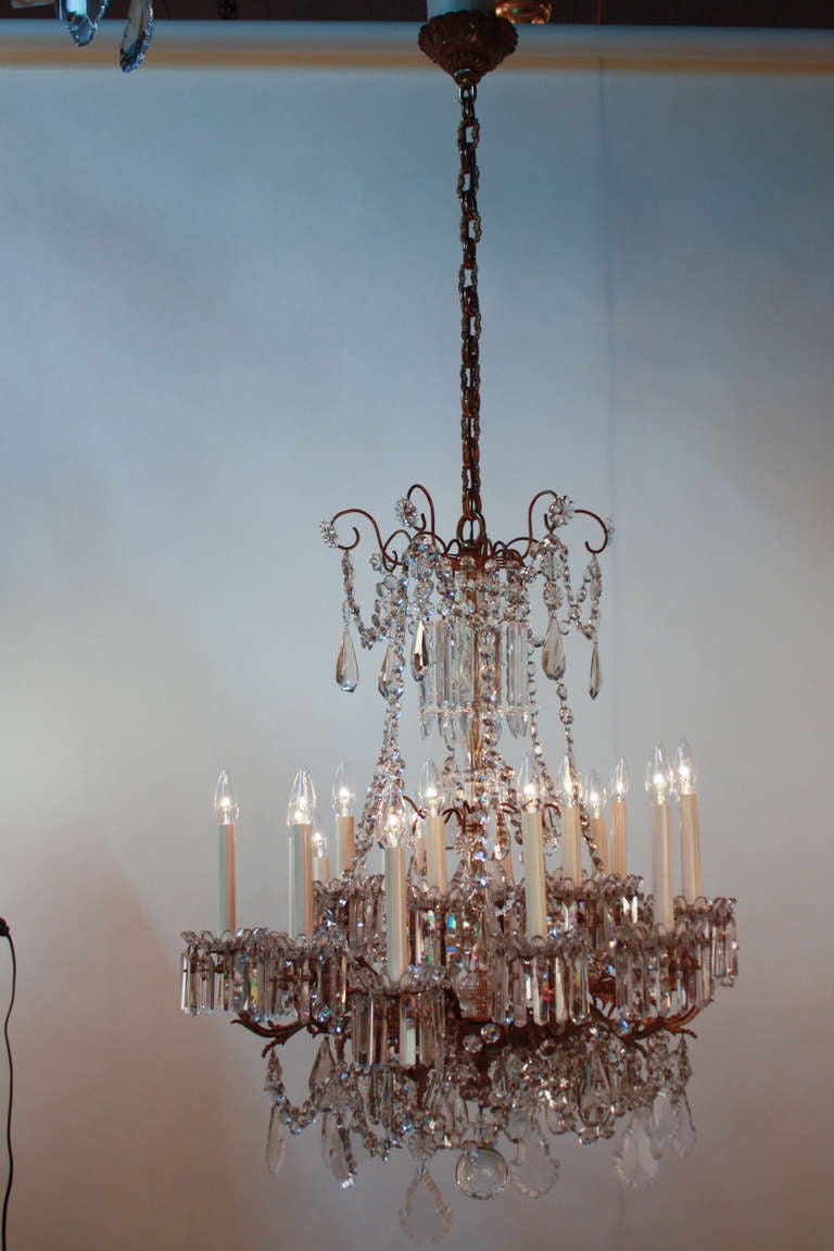 19th c. French Crystal Chandelier at 1stdibs