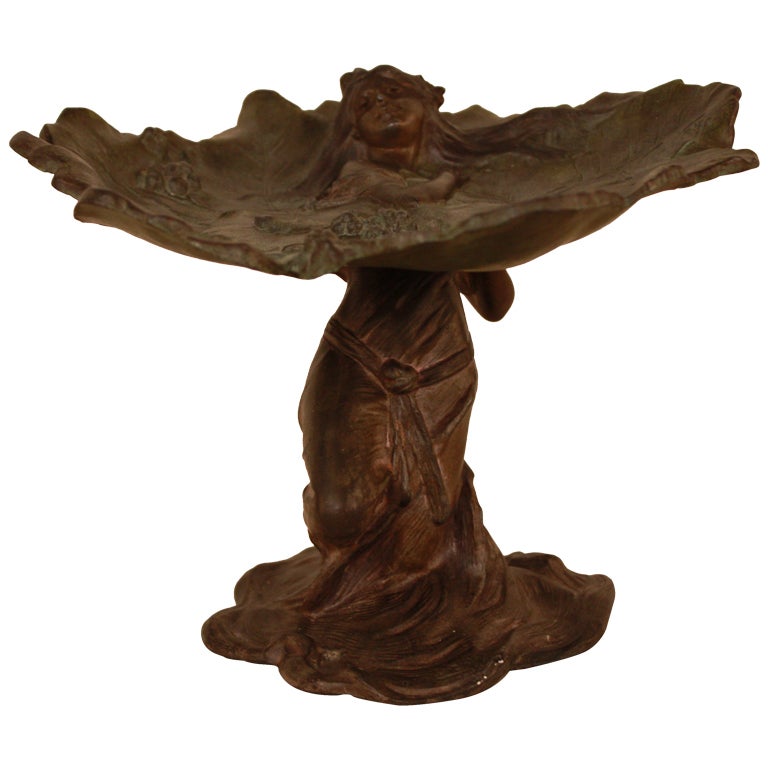 Art Nouveau Compote By Alfred Foretay at 1stDibs
