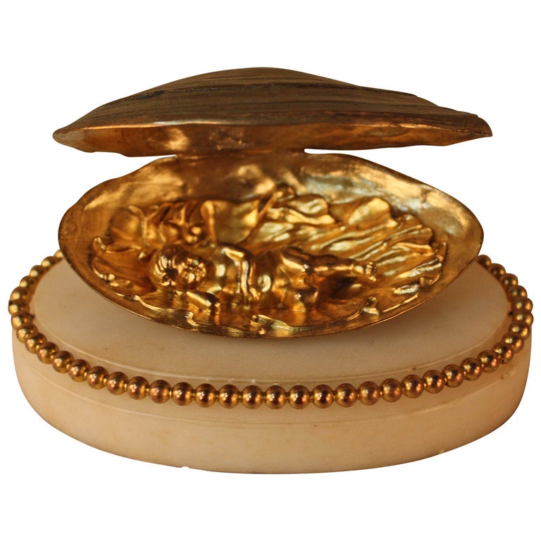 Baby Sleeping in Giant Clam Shell by A Velu at 1stDibs