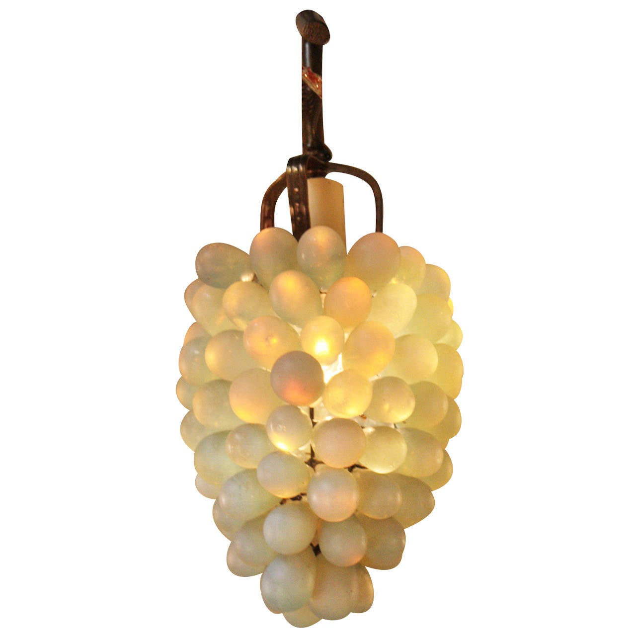 Opaline Grapes Pendant Light at 1stDibs