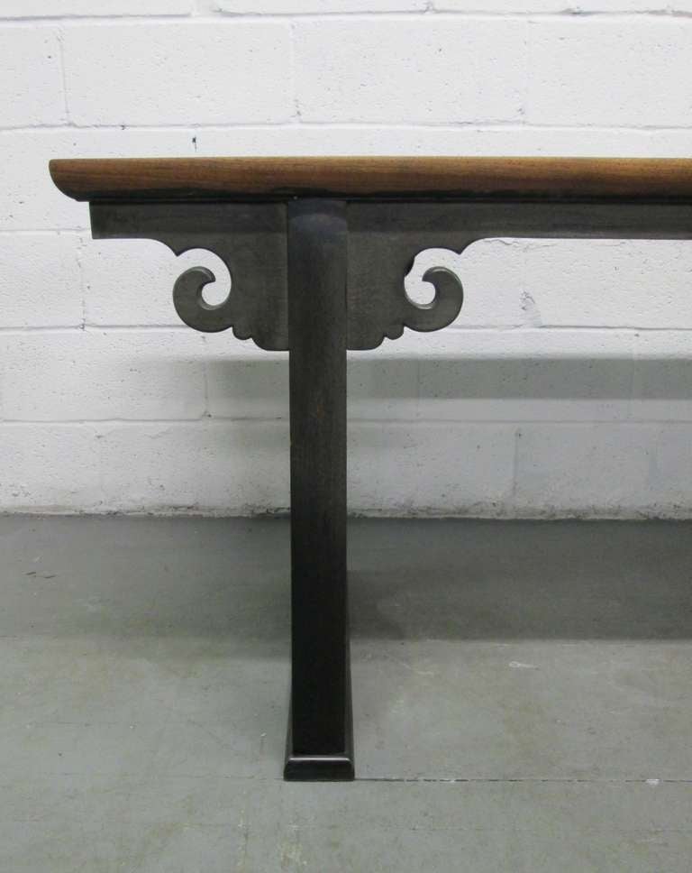 Asian Hardwood Console Table For Sale at 1stDibs