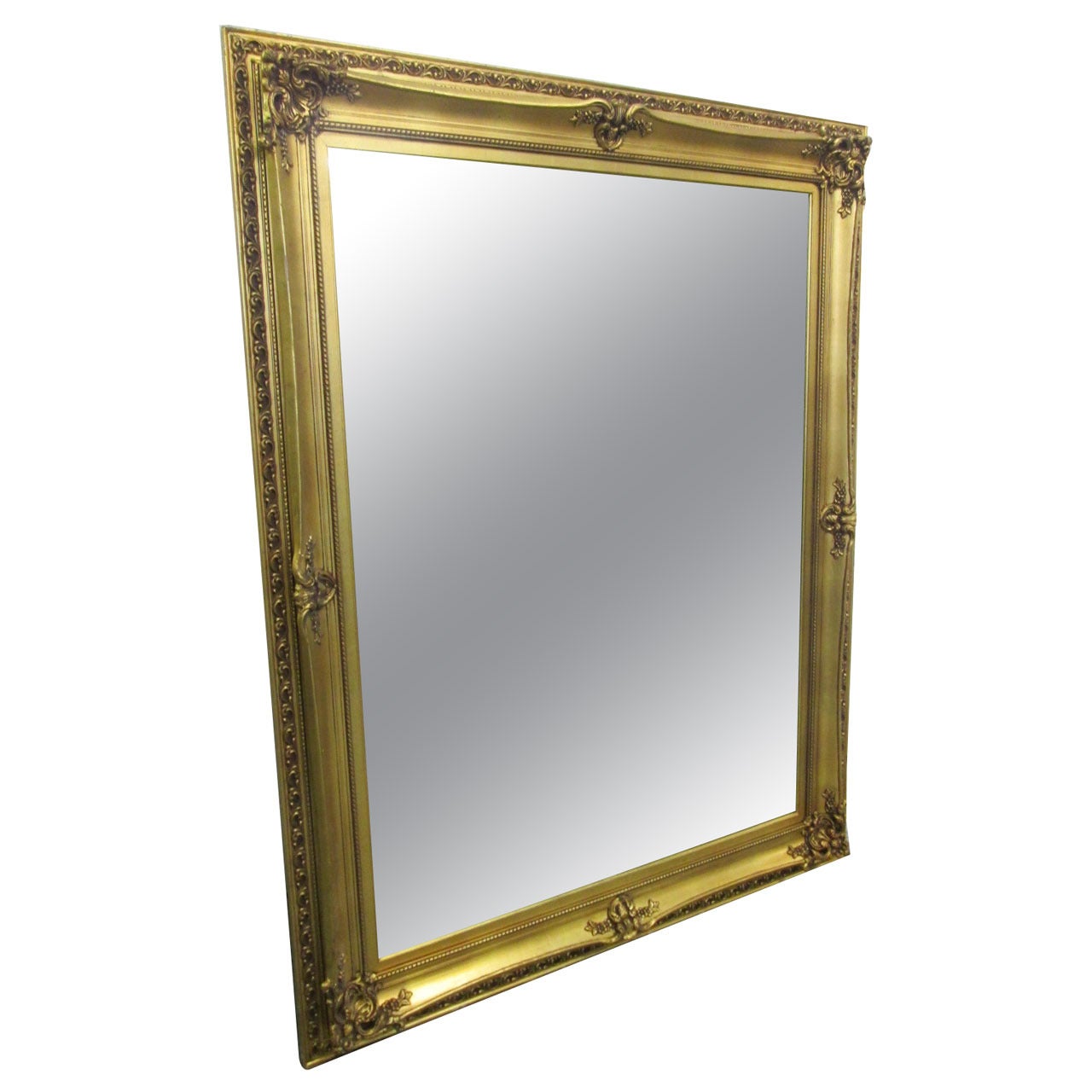 Large Gold Gilt Mirror at 1stDibs