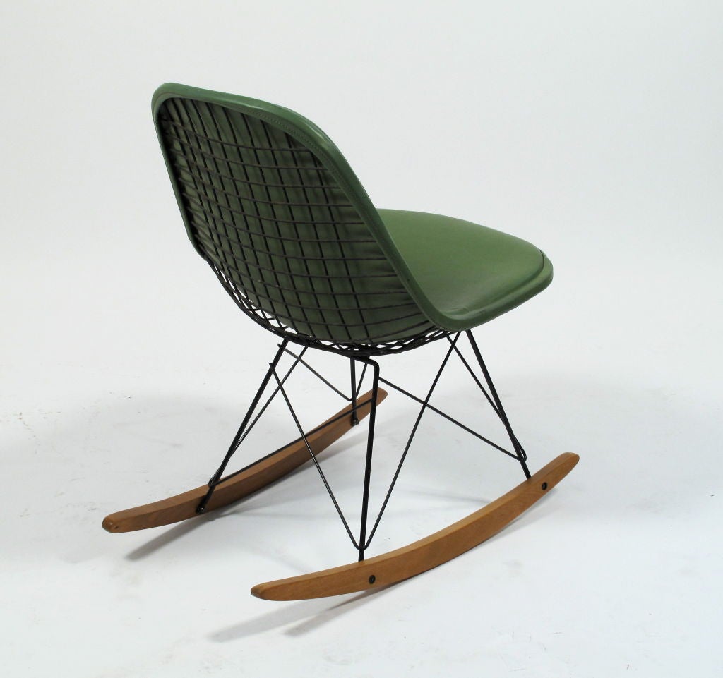 Charles Eames RKR-1 Wire Rocker Herman Miller For Sale at 1stDibs