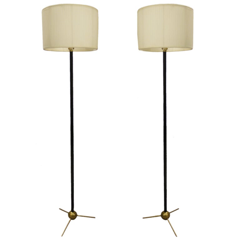 Pair of classic 1950's stand lamps at 1stDibs