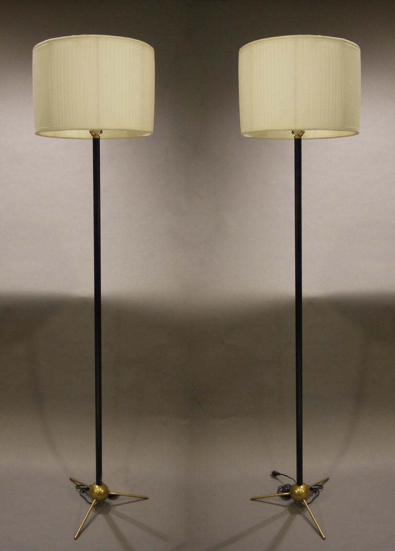 Pair of classic 1950's stand lamps at 1stDibs