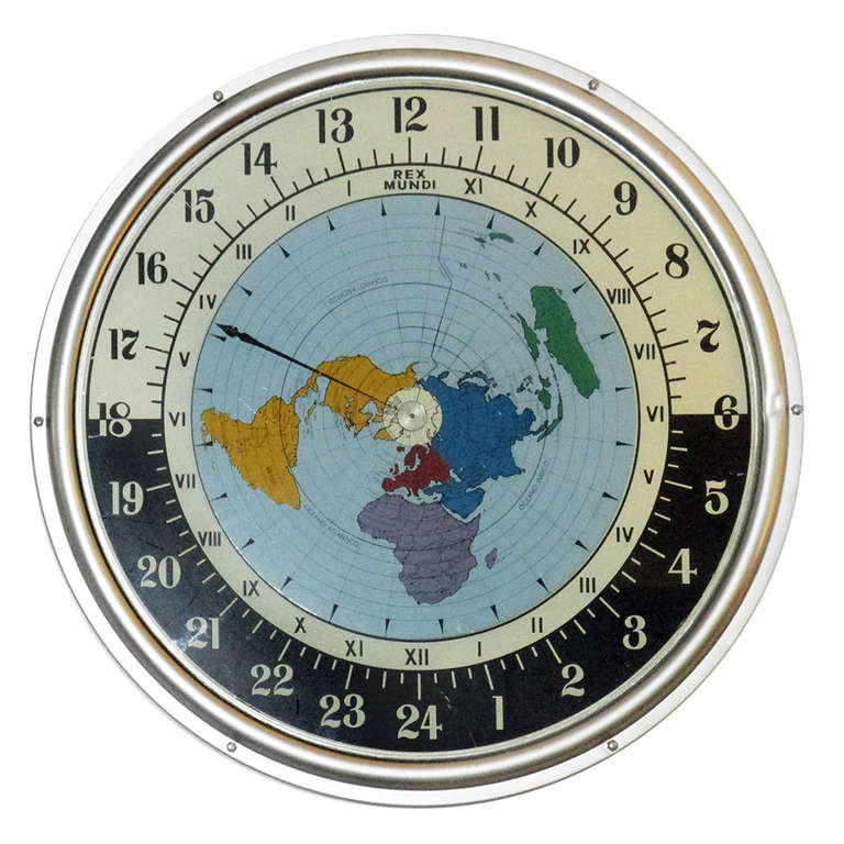 Huge Wall Clock "Rex Mundi" for the Olympic Games in Mexico 1968 at 1stDibs