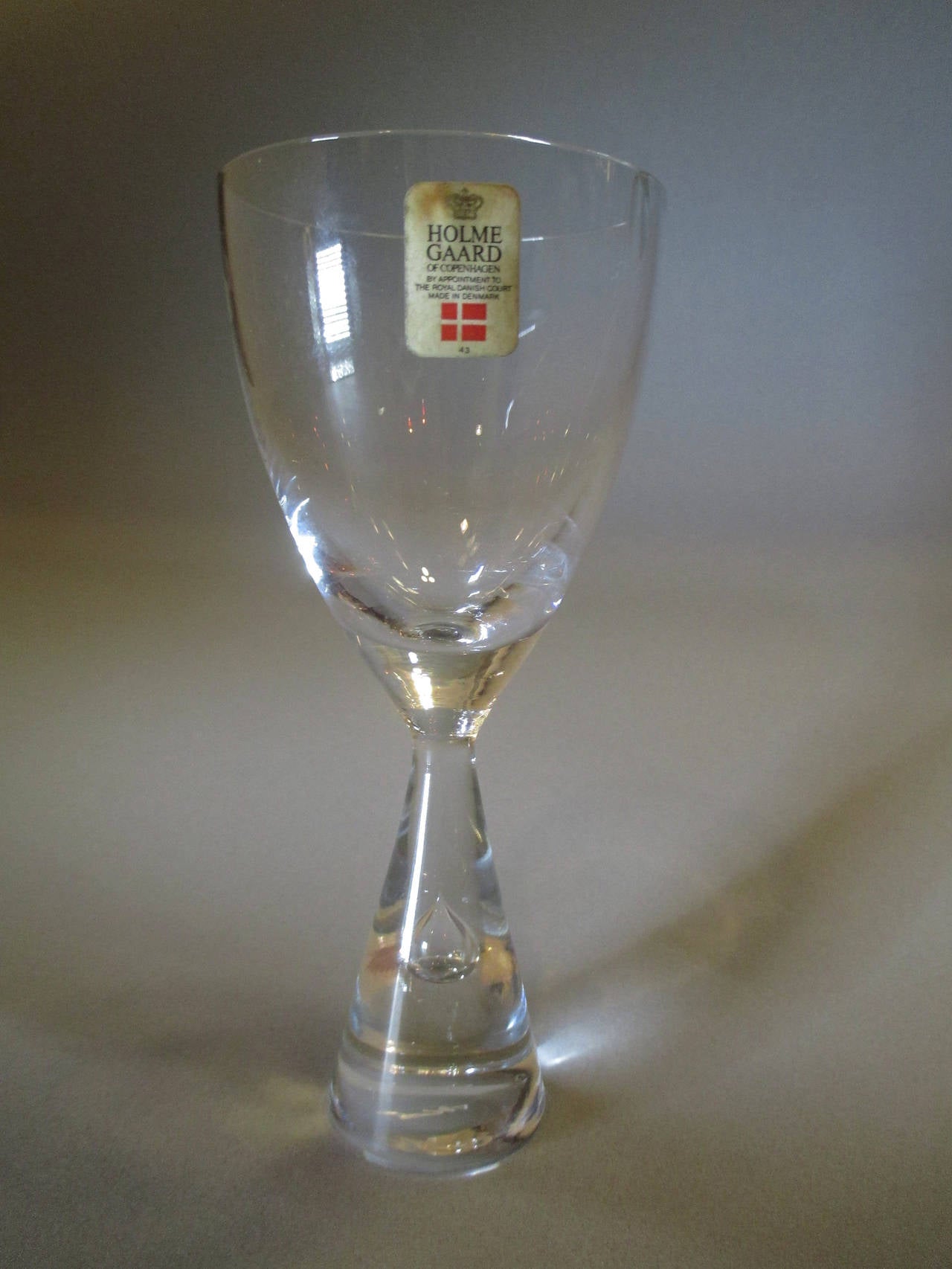 Holmegaard Glasses Princess Collection from Denmark at 1stDibs