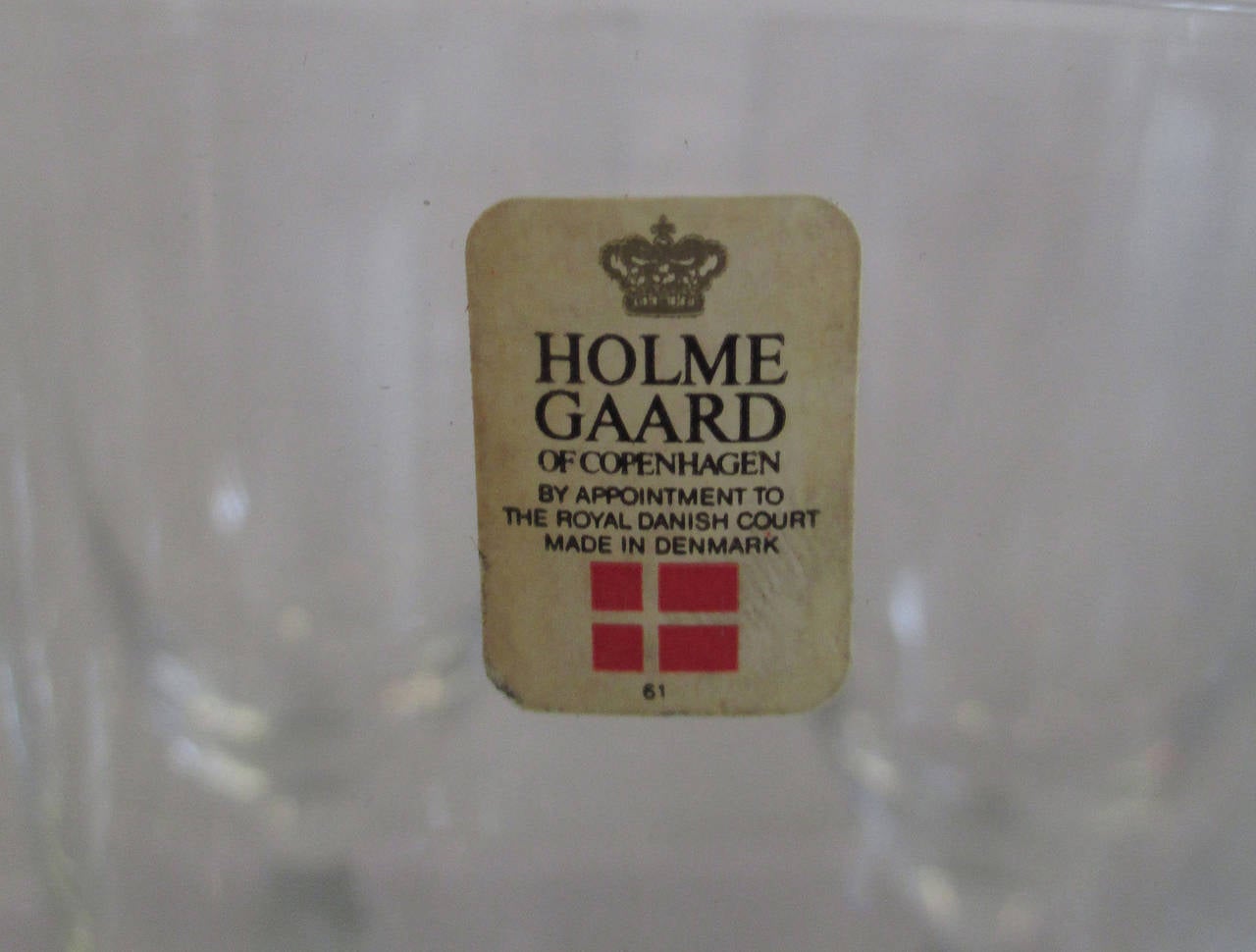 Holmegaard Glasses Princess Collection from Denmark at 1stDibs