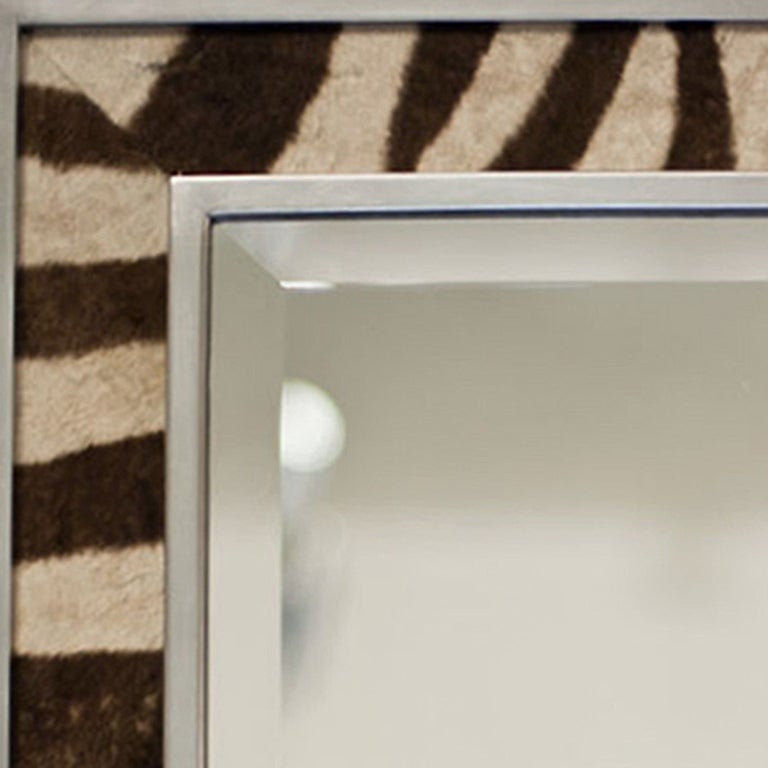 Original Zebra Skin Mirror at 1stDibs