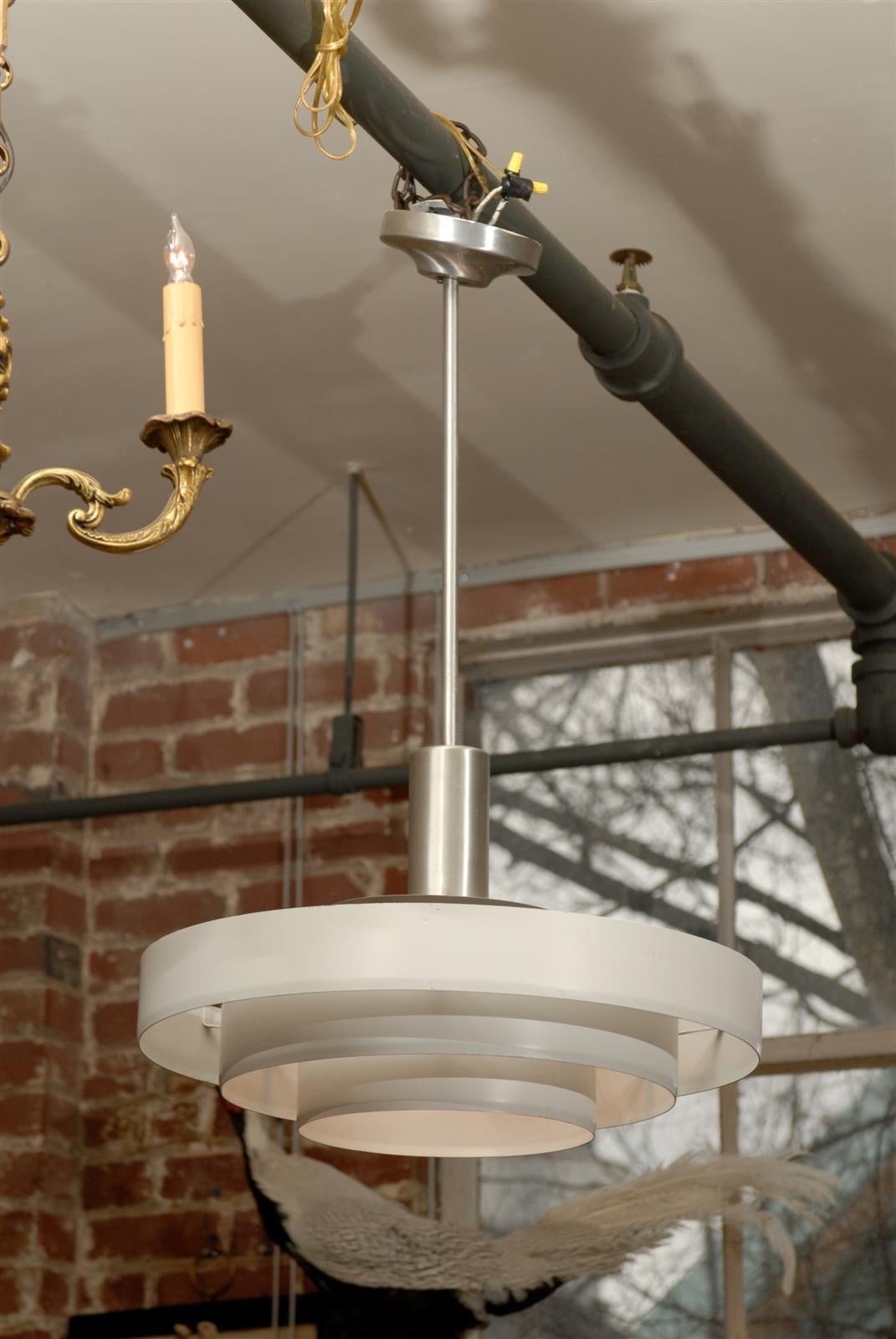 Mid Century Tiered Light Fixture at 1stDibs