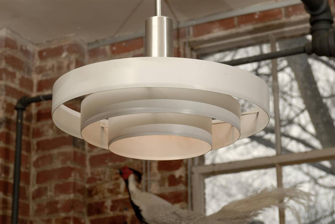 Mid Century Tiered Light Fixture at 1stDibs