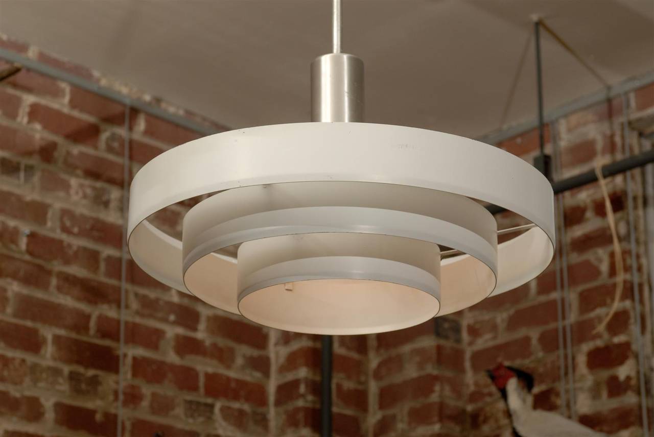 Mid Century Tiered Light Fixture at 1stDibs