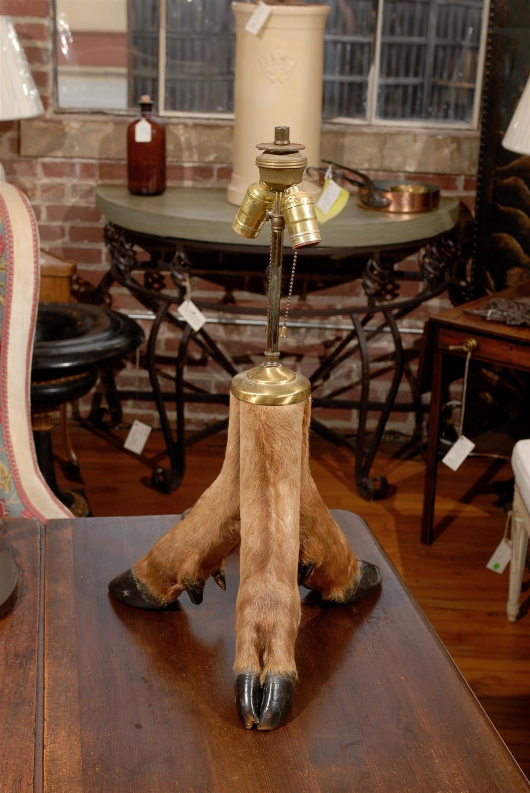Elk Hoof Table Lamp at 1stDibs