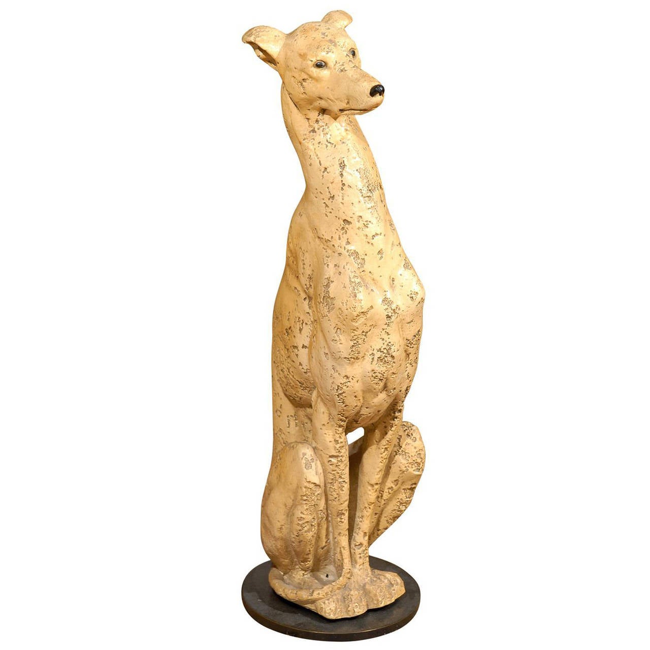 Midcentury Italian Greyhound Statue at 1stDibs