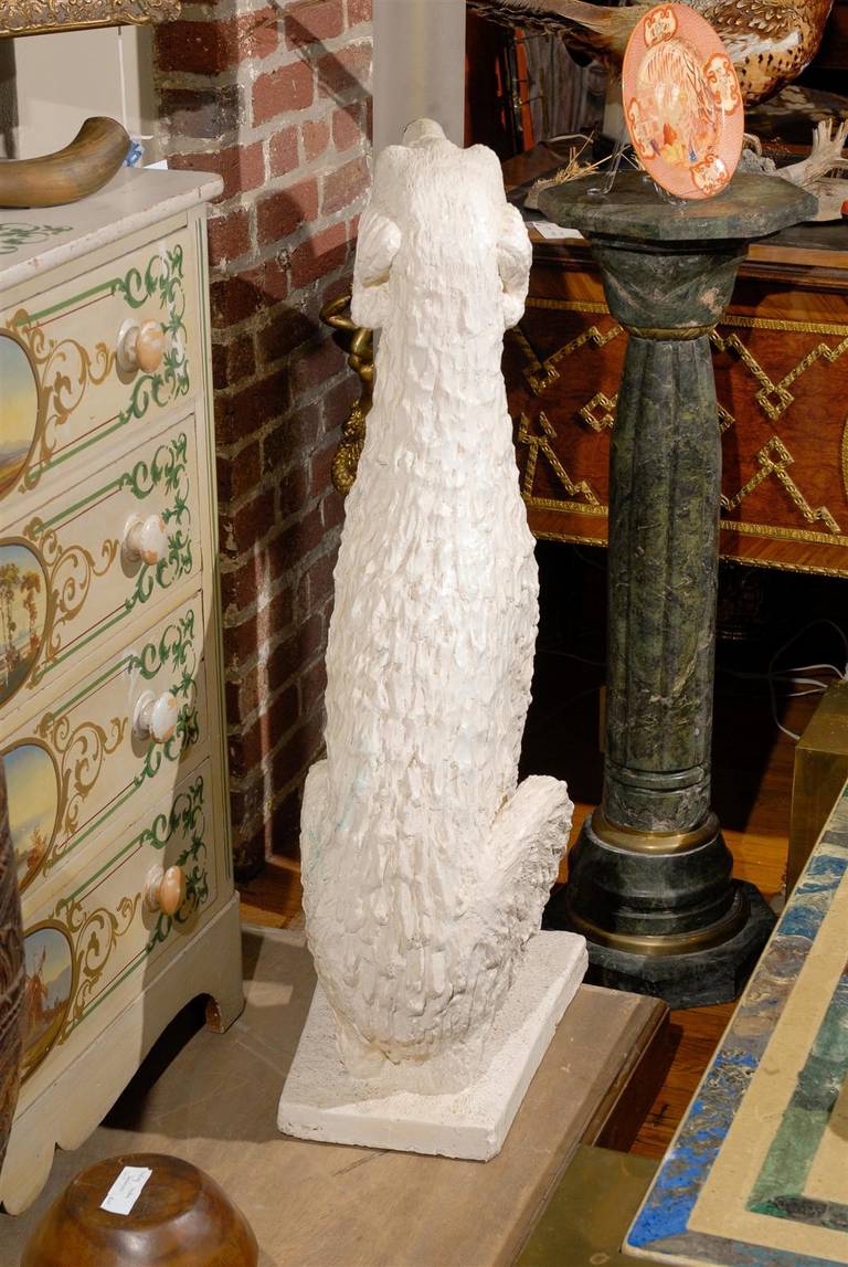 Hollywood Regency Statue of a Dog at 1stDibs