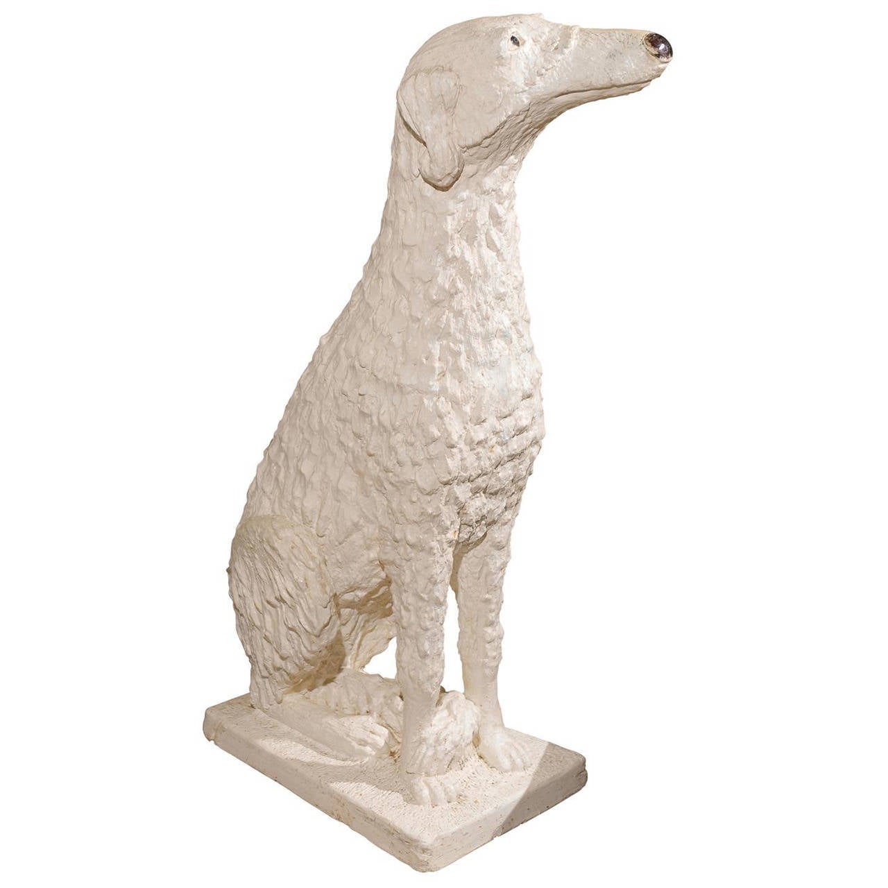 Hollywood Regency Statue of a Dog at 1stDibs