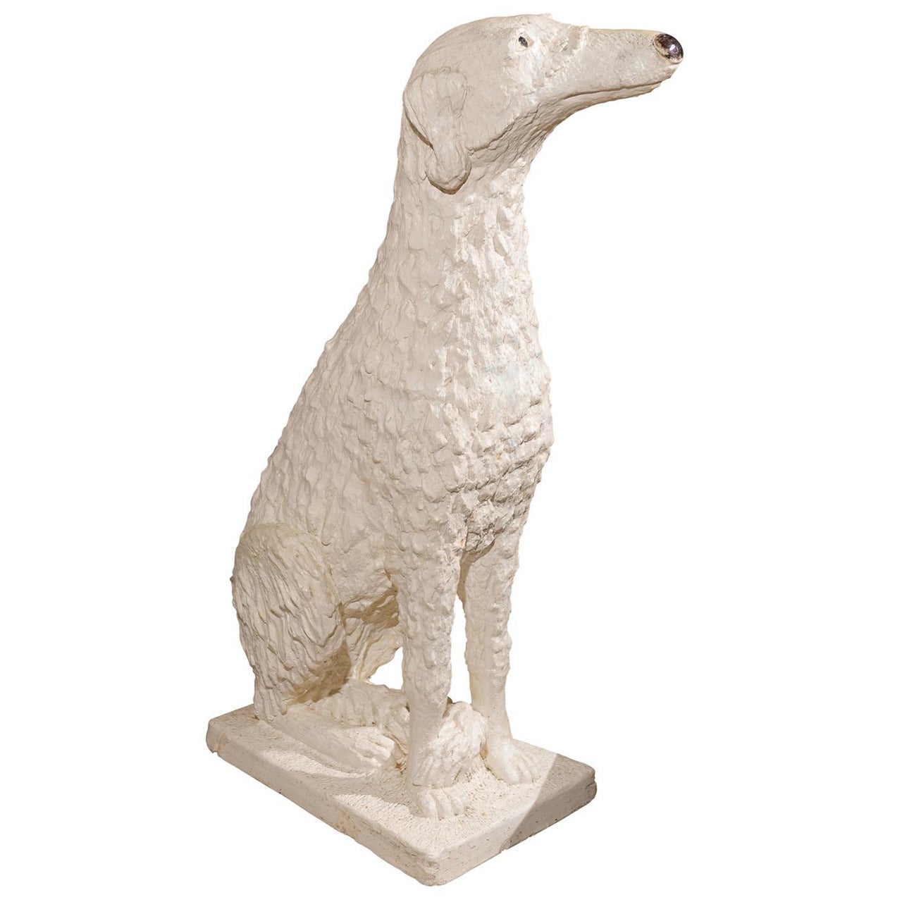 Hollywood Regency Statue of a Dog at 1stDibs