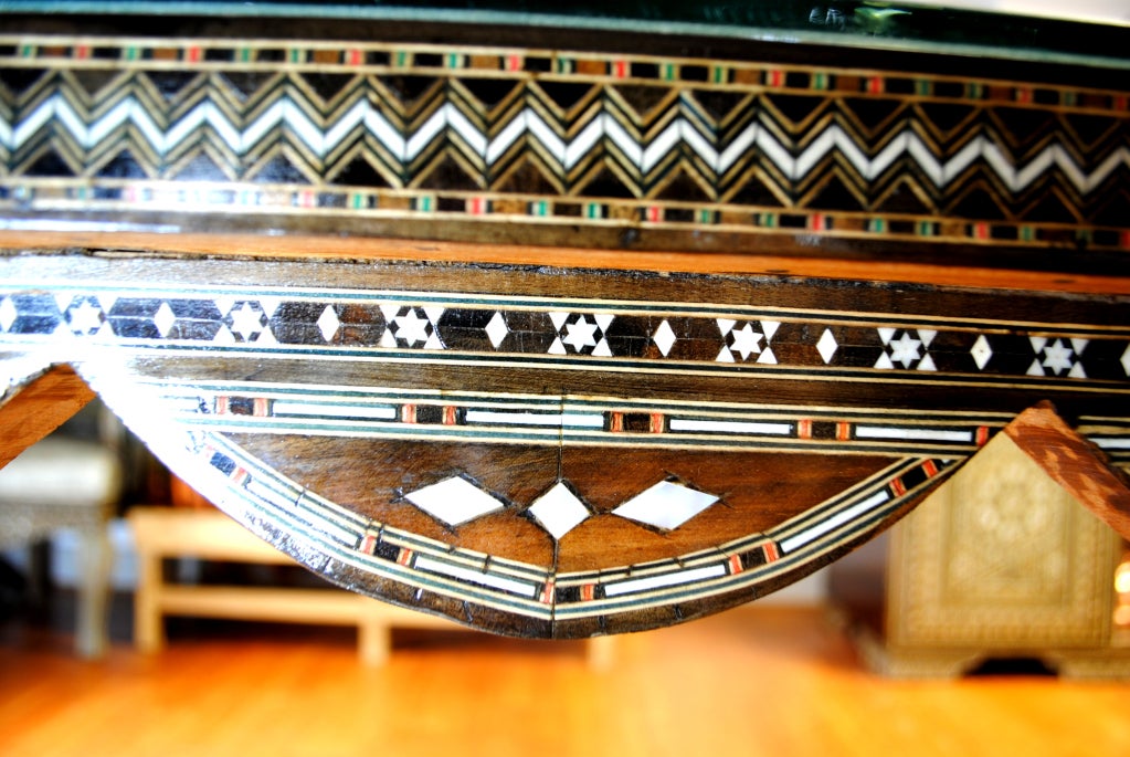 Syrian Inlaid Mother-of-Pearl Dining Table For Sale at 1stDibs
