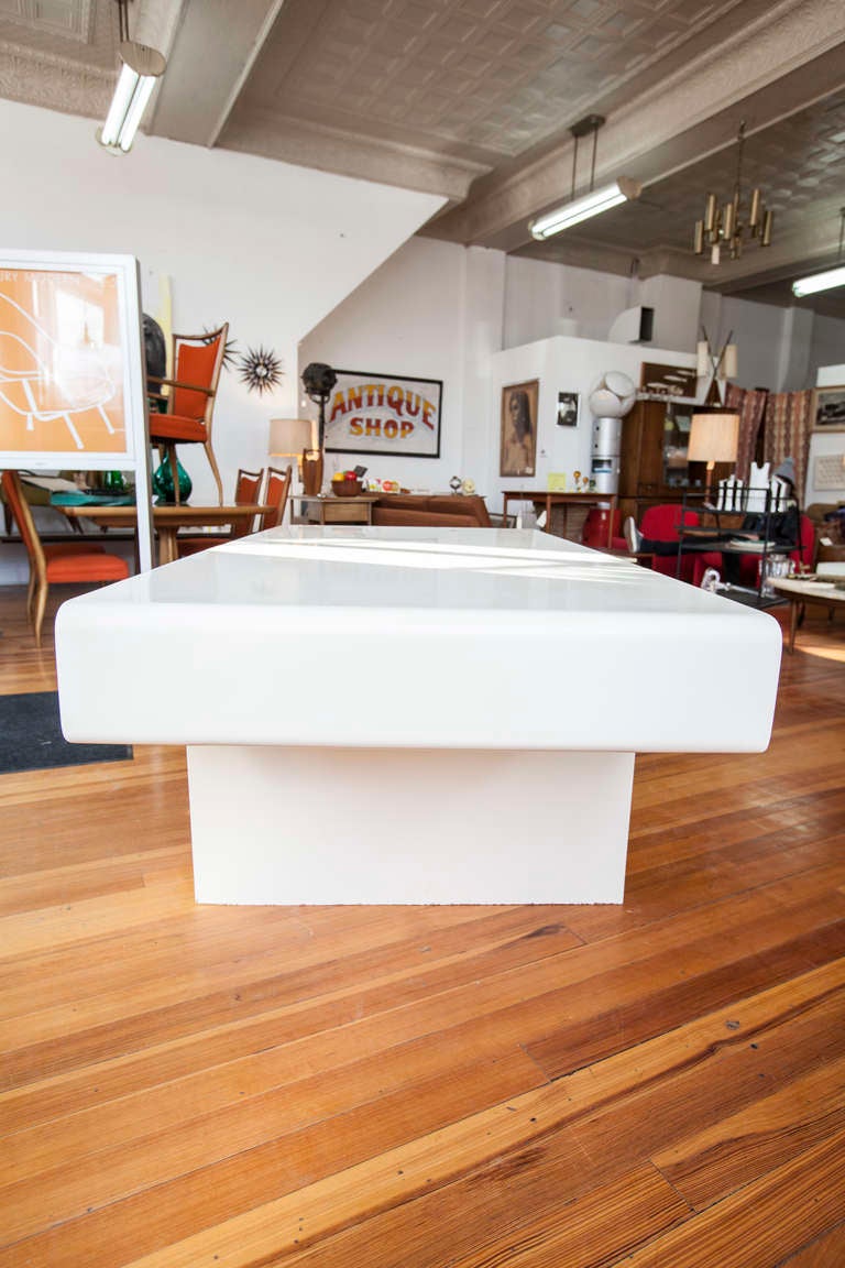 William Sklaroff for Vectra Fiberglass + Rosewood Desk at 1stDibs