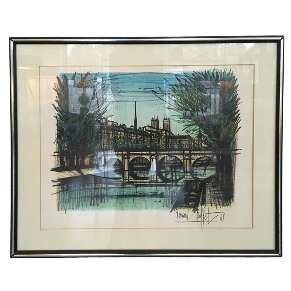 1968 Bernard Buffet Lithograph at 1stDibs