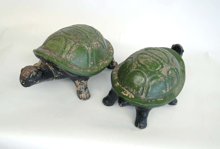 Lifesized Ceramic Garden Turtles at 1stDibs