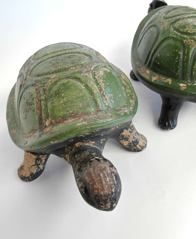 Lifesized Ceramic Garden Turtles at 1stDibs