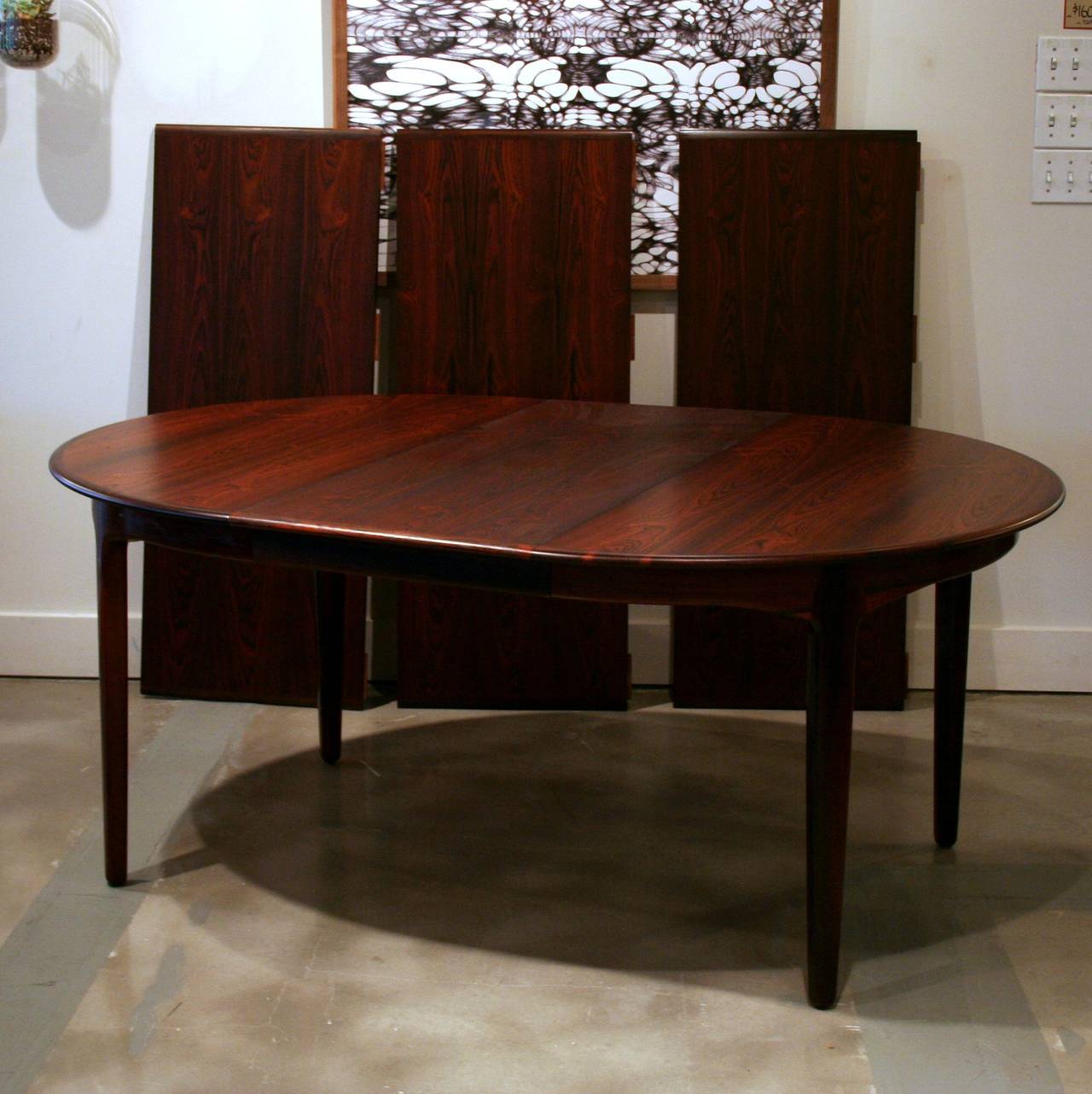 Vintage Rosewood Dining Table at 1stDibs