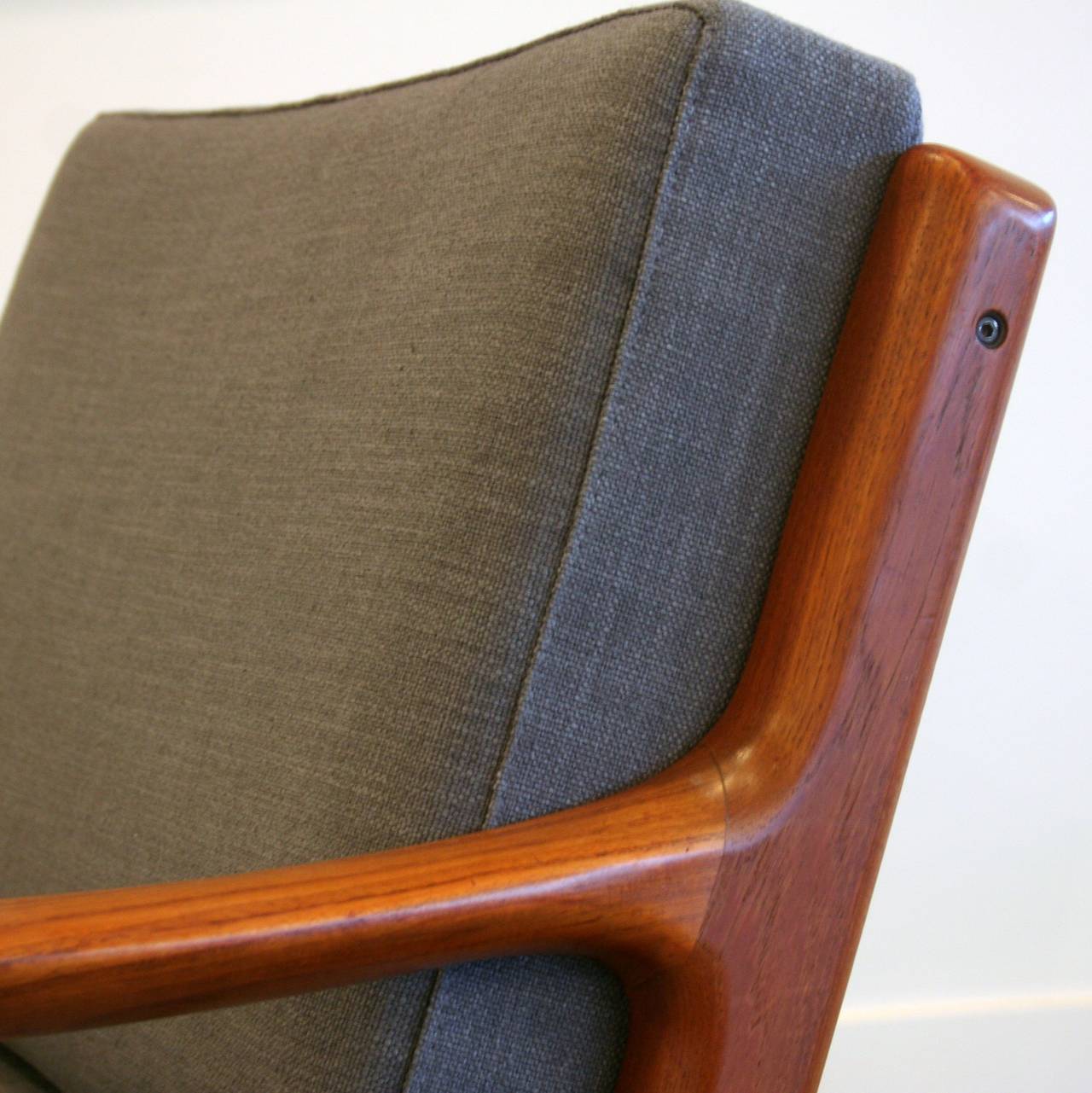 Vintage Danish Teak Rocking Lounger at 1stDibs