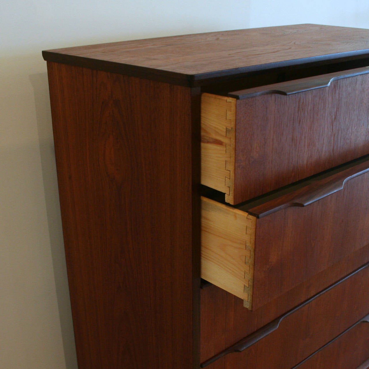 Vintage Danish Teak Six-drawer Dresser at 1stDibs