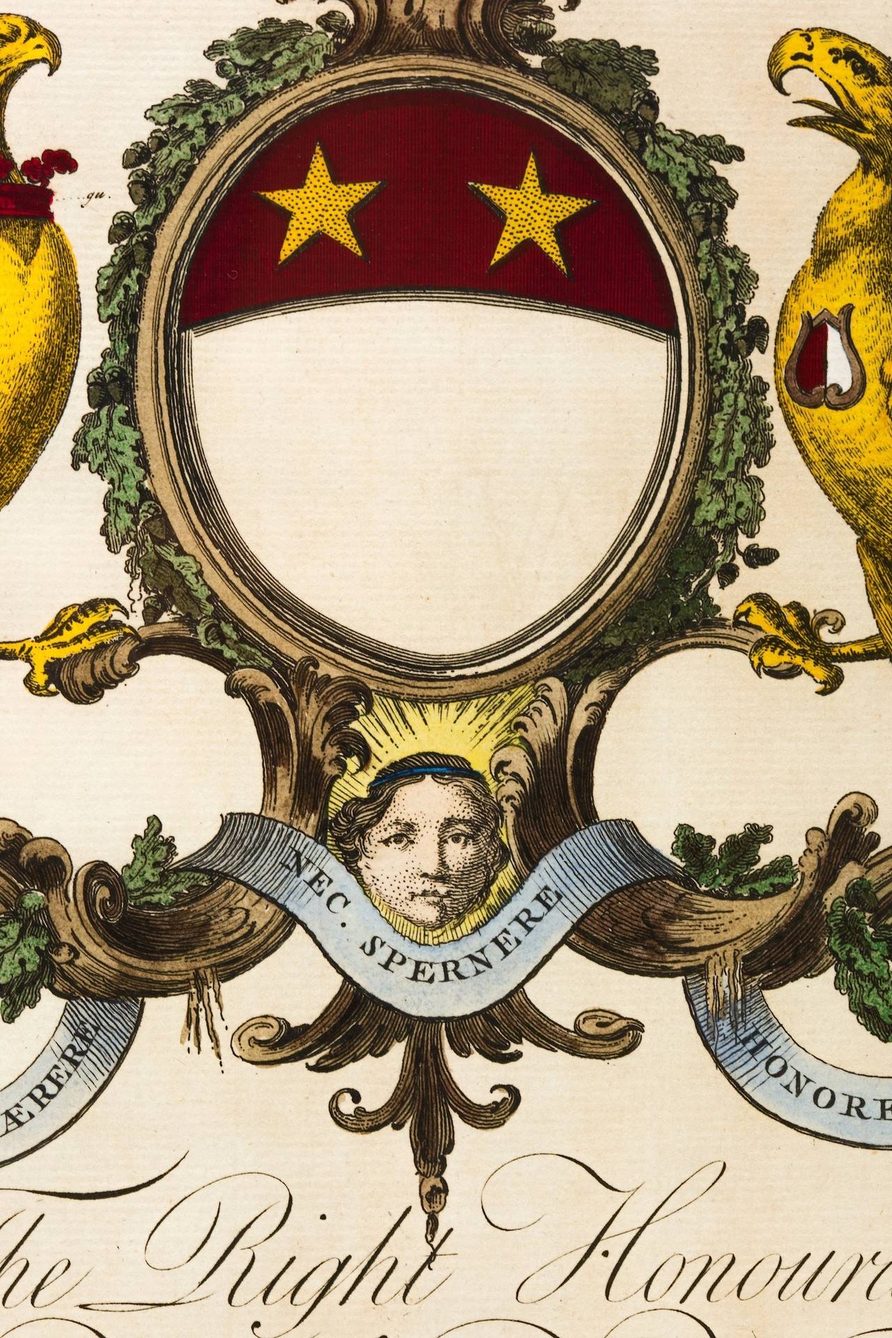 Pair of 18th C English Baron Coat of Arms Heraldry Prints at 1stDibs ...