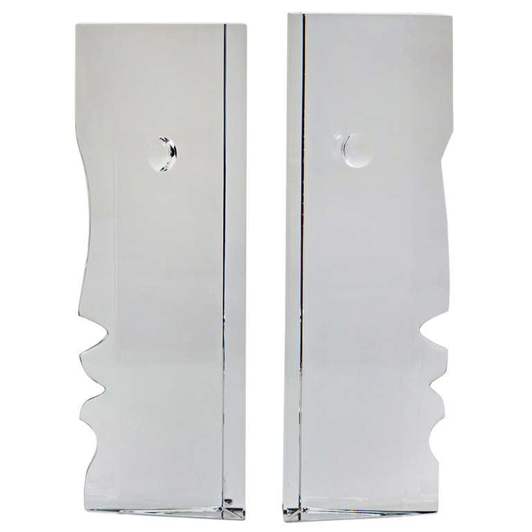 Robert Rigot Baccarat Face Sculptures at 1stDibs | robert rigot ...