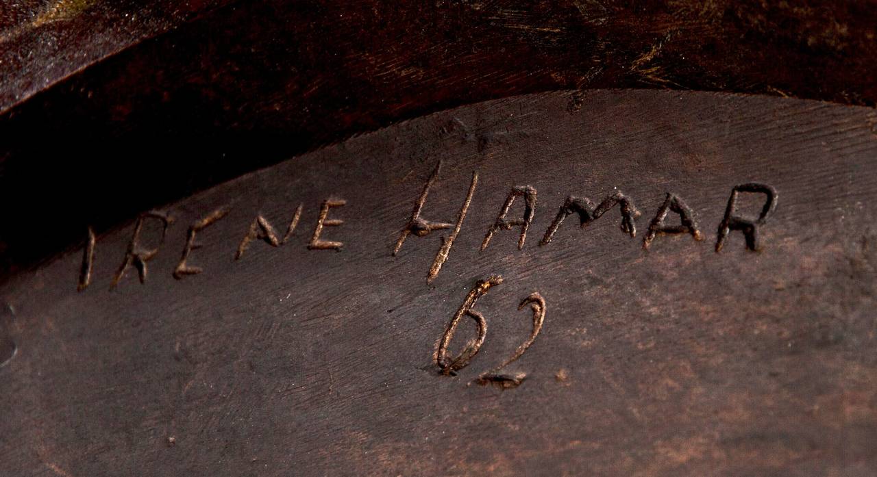 Superb Biomorphic Bronze Sculpture by Brazilian Artist Irene Hamar at ...