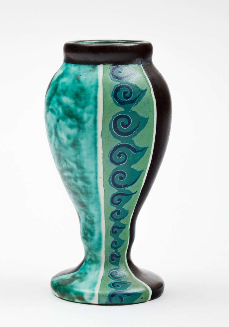 French Art Nouveau Ceramic Vase by Louis-Auguste Dage at 1stDibs