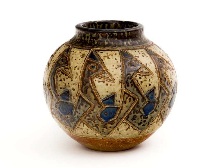 1950's Stoneware Vase by Jorgen Mogensen for Royal Copenhagen at 1stDibs