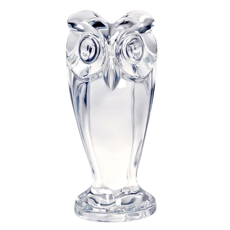 Sevres Crytal Owl Sculpture at 1stDibs | sevres glass owl, sevres owl ...