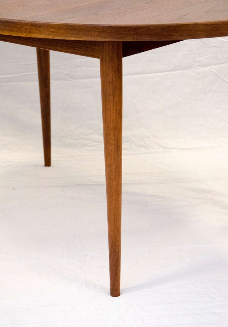 Mid Century Oval Walnut Dining Table - Two Leaves at 1stDibs | dining ...