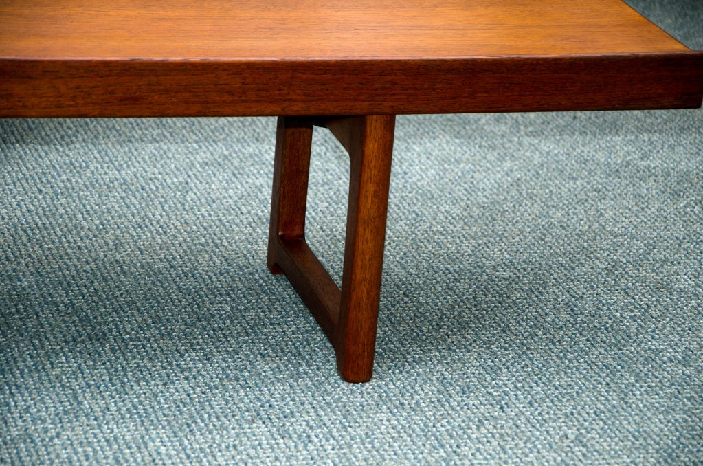 Mid Century Teak Bench, Coffee Table, Bruksbo Norway at 1stDibs